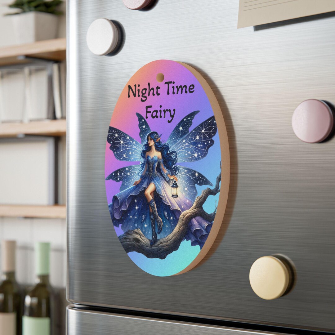 Night Time Fairy Wooden Ornament - Etsy