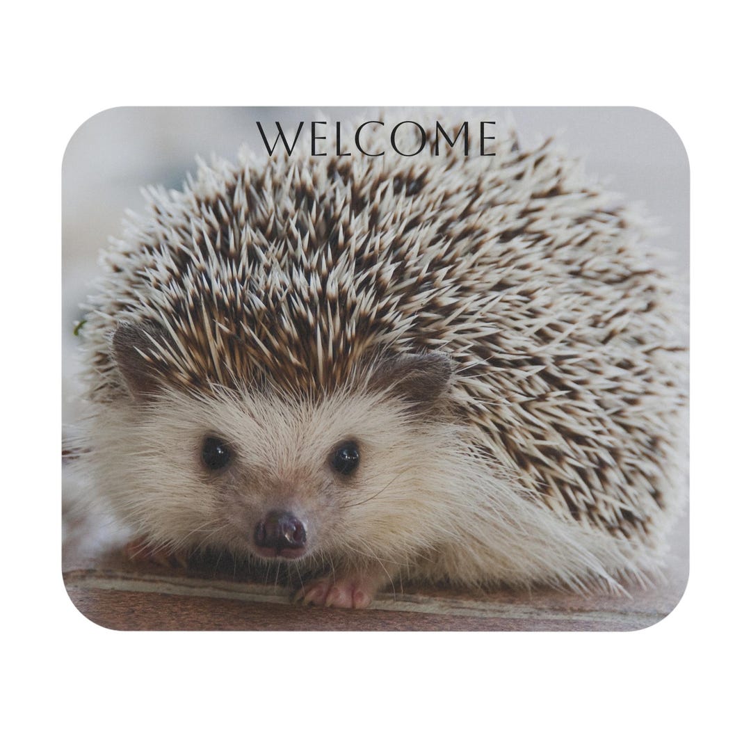 Welcome Hedgehog Mouse Pad (rectangle) - Etsy