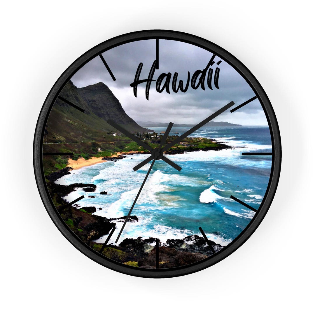 Hawaii Beach Oceanside Wall Clock - Etsy