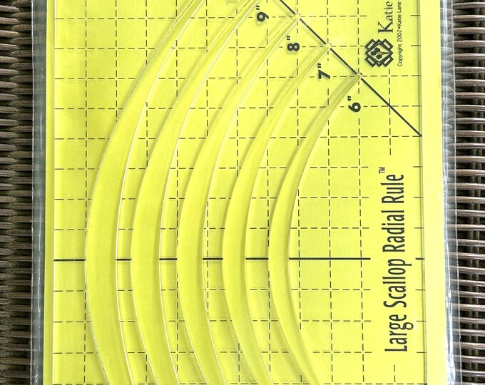Large Scallop Radial Rule by Katie Lane Quilts, Item No. 121 - Etsy