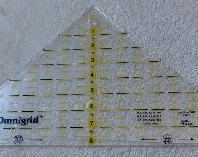 Omnigrid 8 Quarter Square Triangle Ruler, Item 98 - Etsy