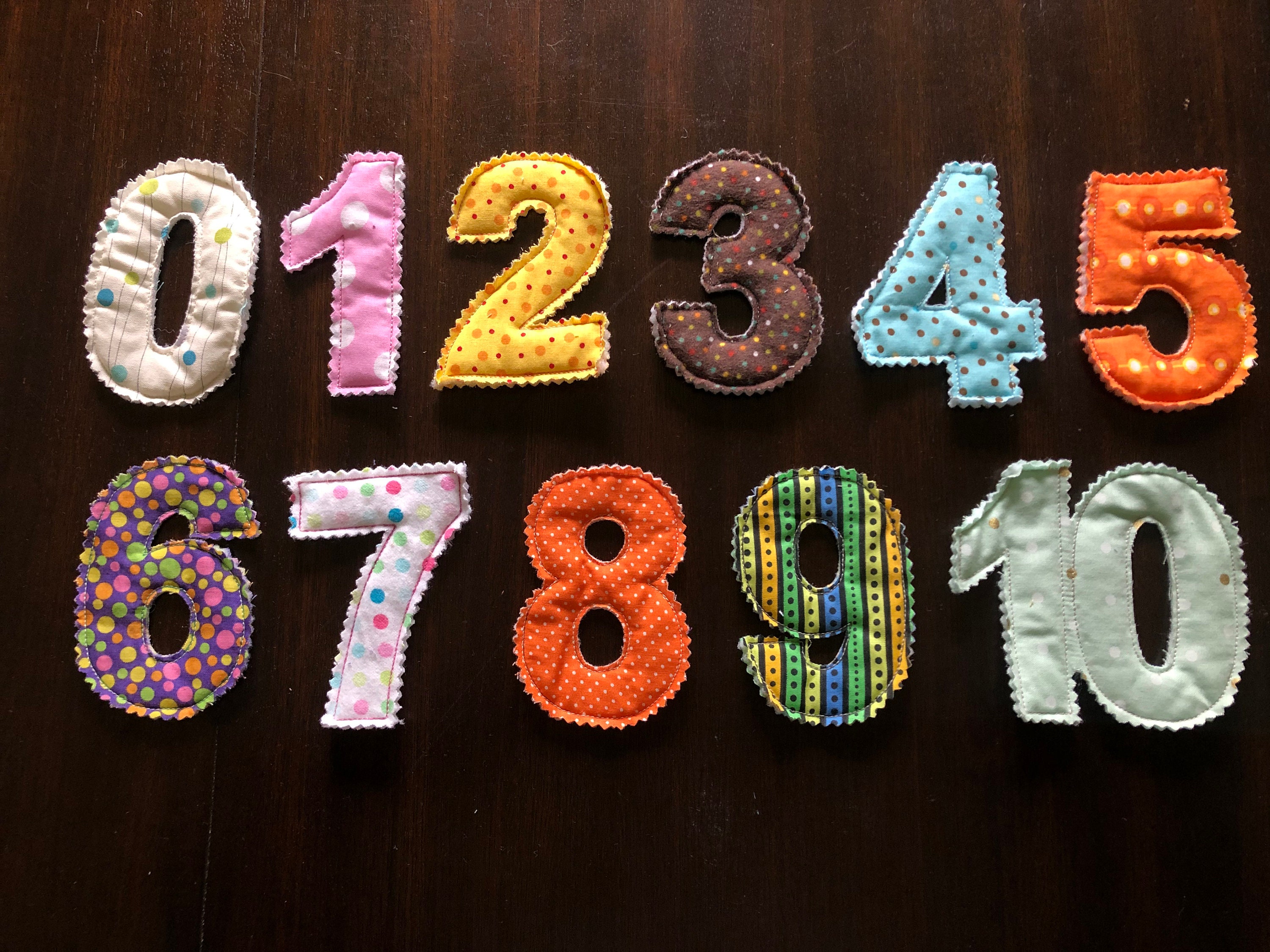 Distance Learning Fabric learning Numbers Learn 0-10 Soft Numbers Play ...