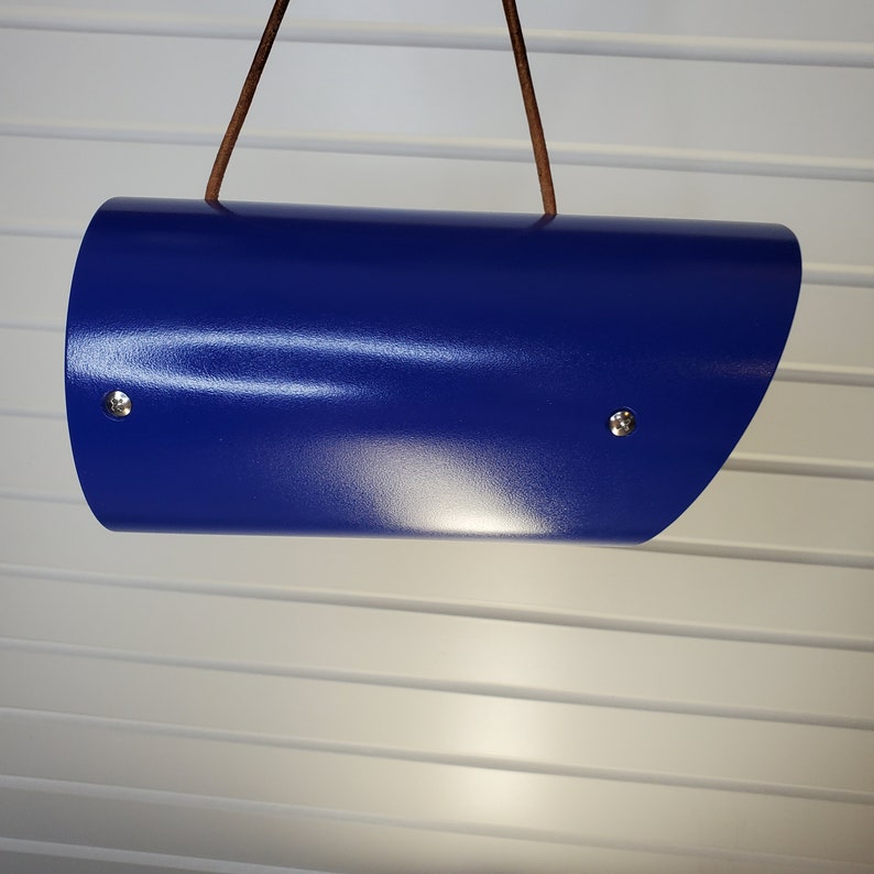 Modern Blue Hanging Round Tube Birdhouse Solid Oak Upcycle - Etsy