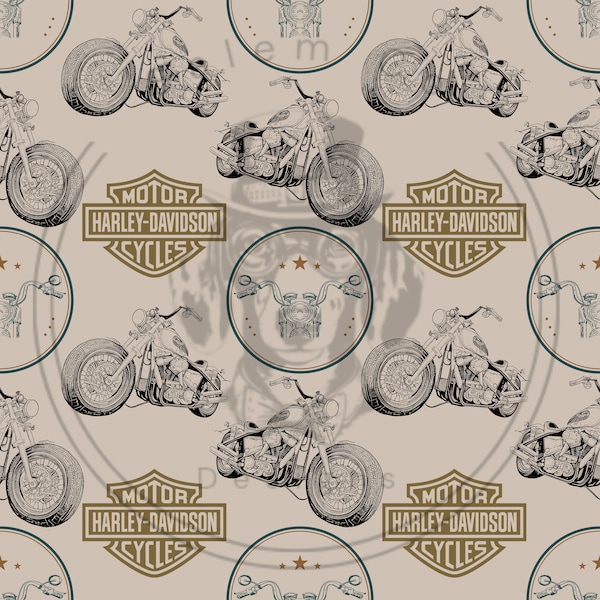 Harley Davidson Fabric - Etsy