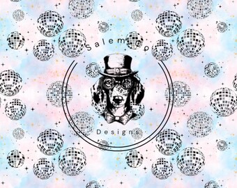 Smiley Disco Seamless Pattern Design, Digital Paper, Digital Download ...