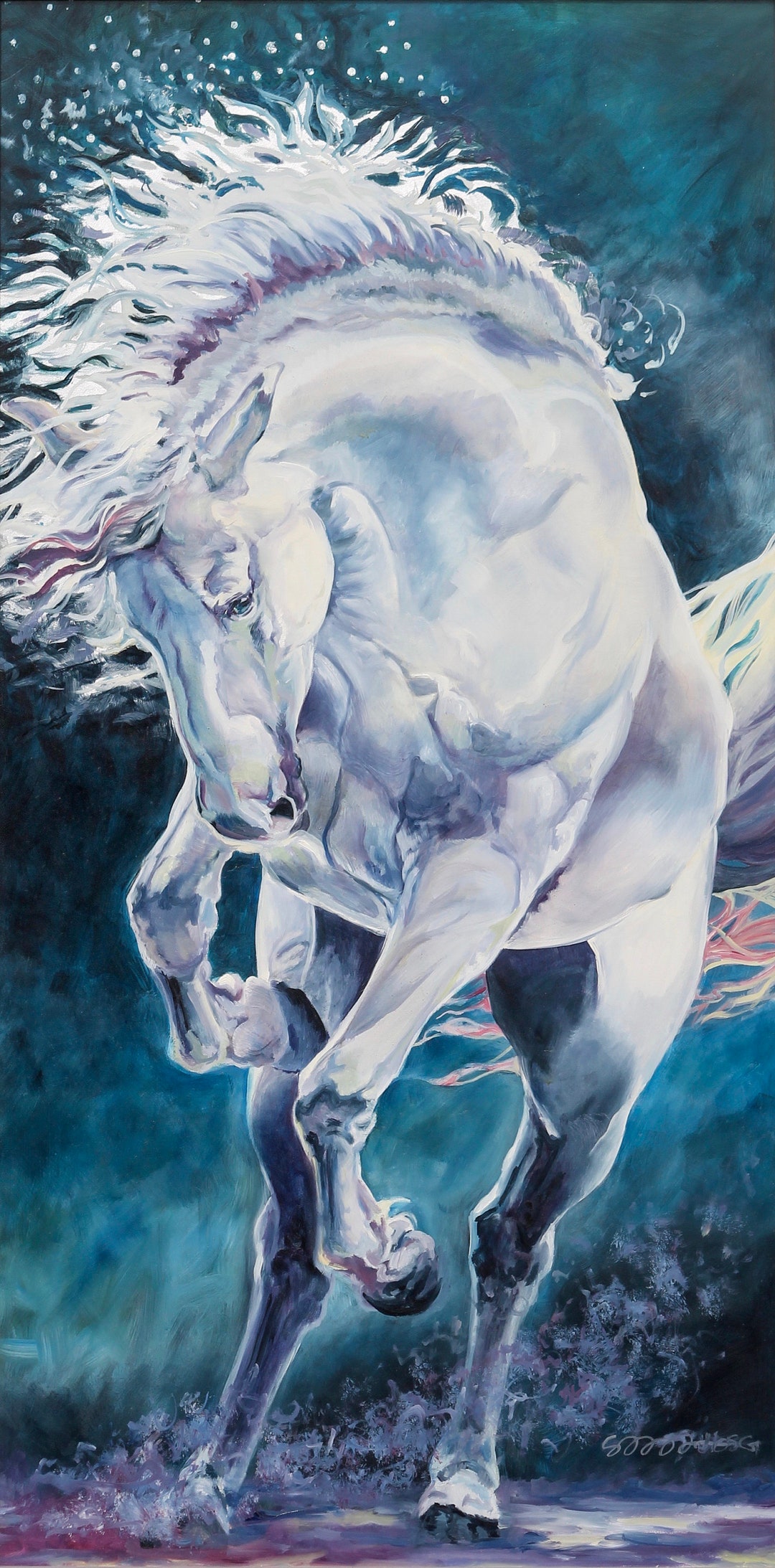 Fine Art Print: “white Magic” Equine Art, Horse Art, Fantasy Art ...