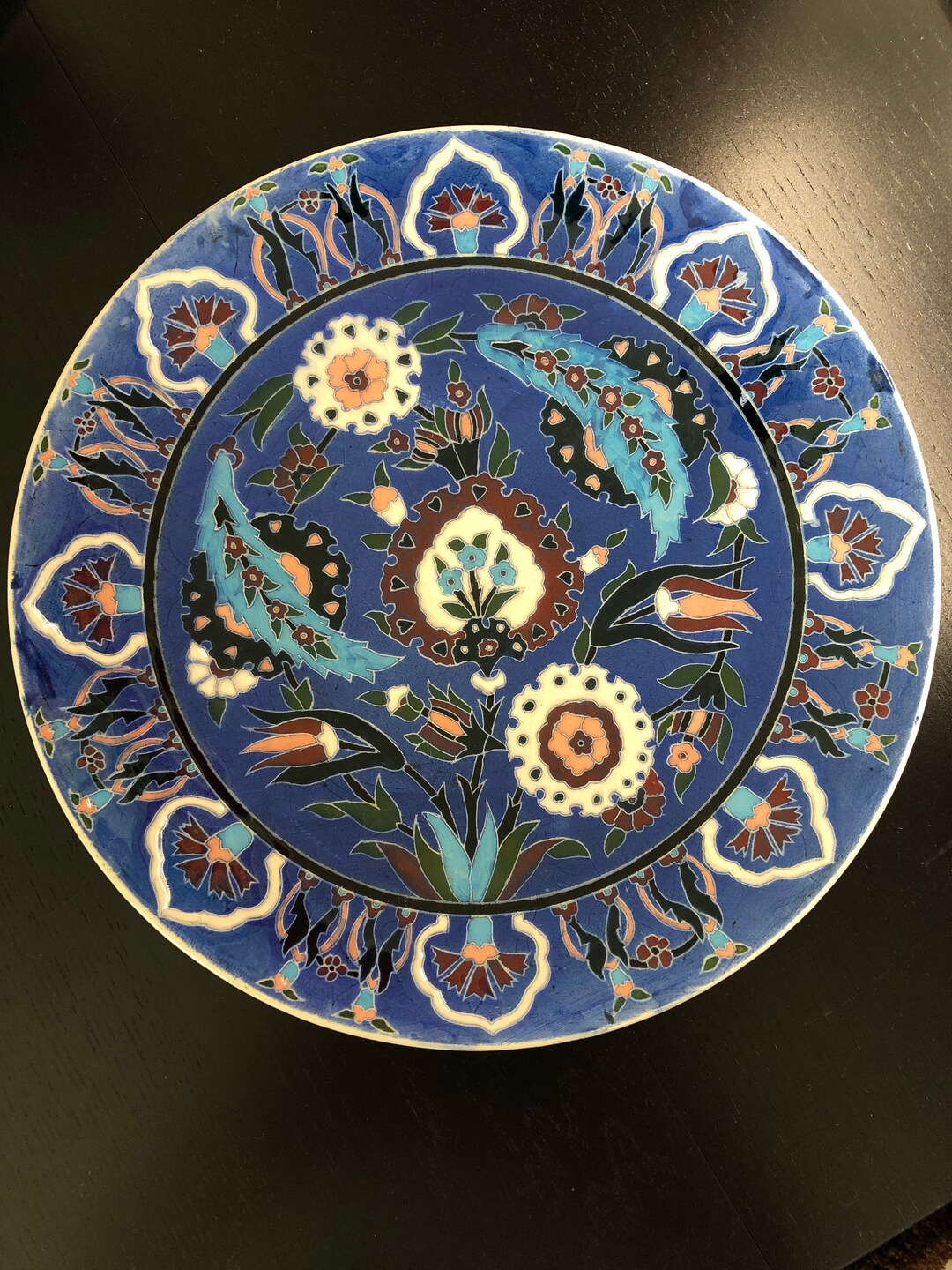 Turkish Wall Plate * Peasant Pottery * Beautiful Handmade Piece From ...