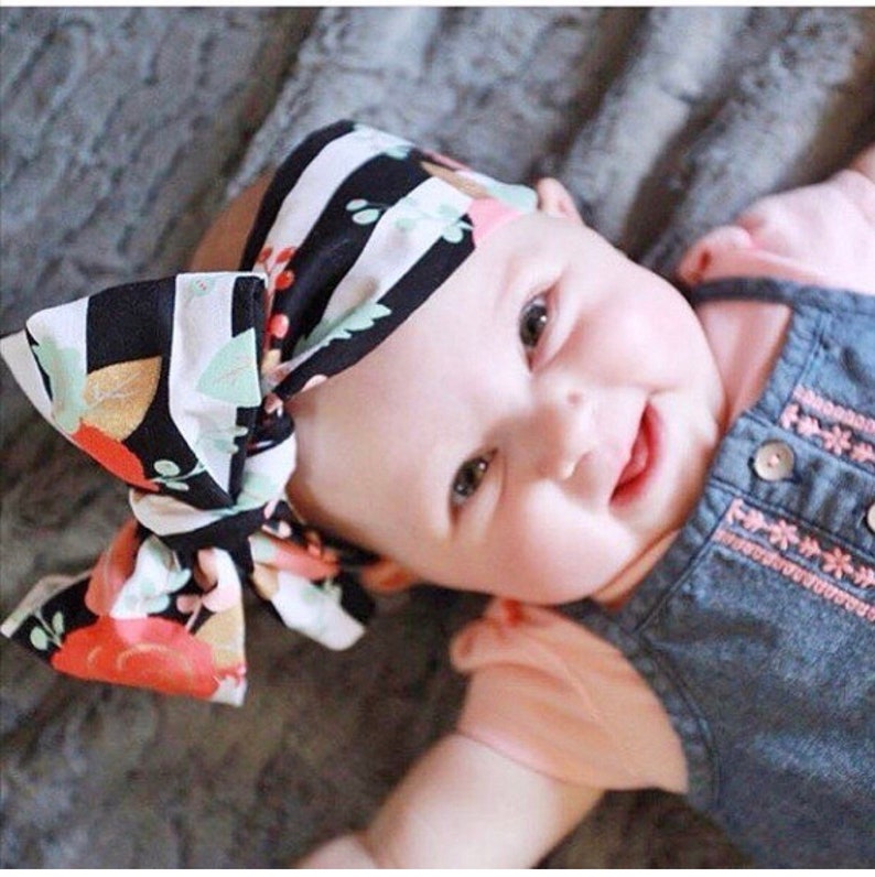 Pink Orange Yellow Geometric Triangle Headwrap Baby Turban | Etsy