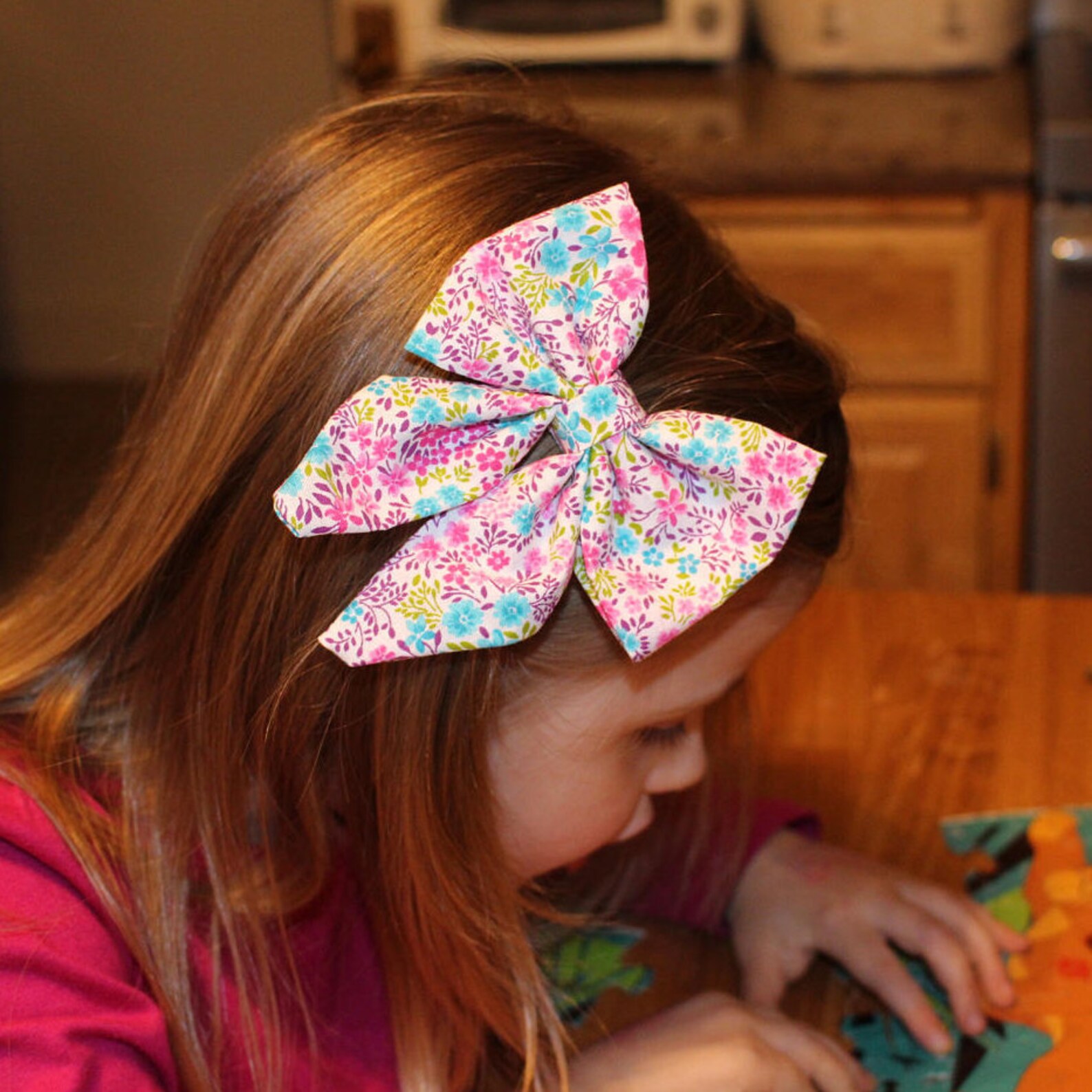 Gingerbread Man Sailor Bow Oversized Ponytail Bow Pigtail - Etsy