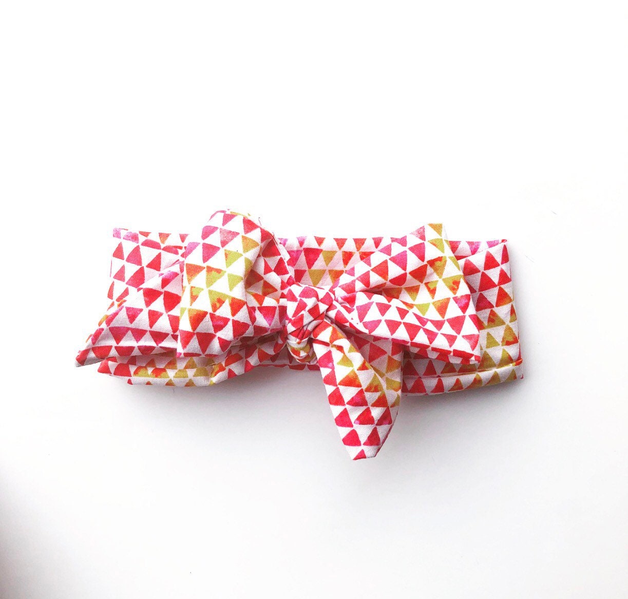Pink Orange Yellow Geometric Triangle Headwrap Baby Turban - Etsy