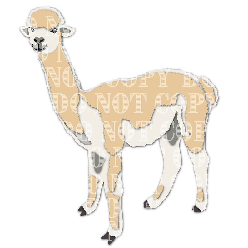 Alpaca Clip Art Clipart Alpacas Alpaca Vectors Alpaca | Etsy