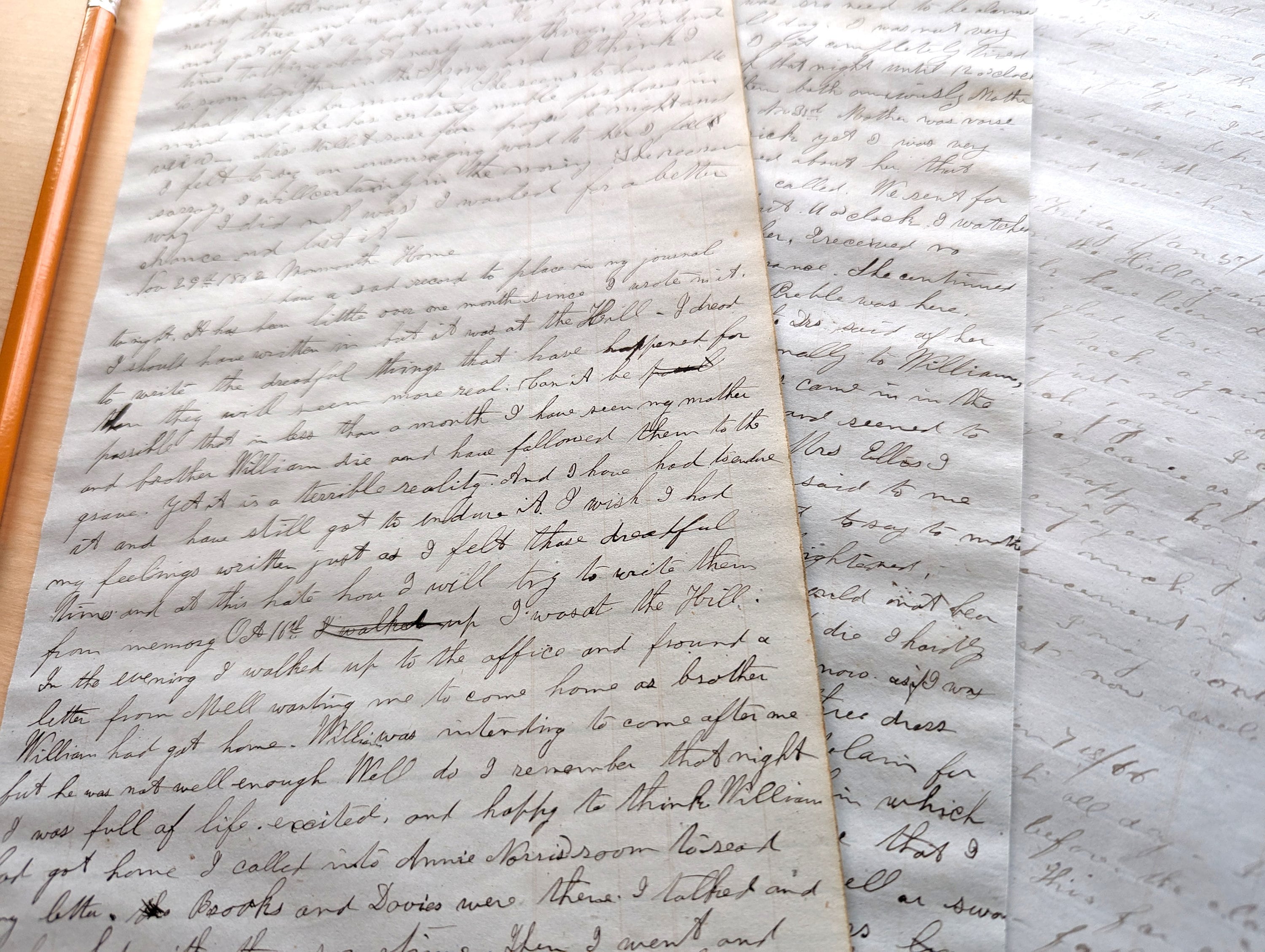 5 Tall Blue Vintage Ledger Pages From Pennsylvania With Handwriting ...