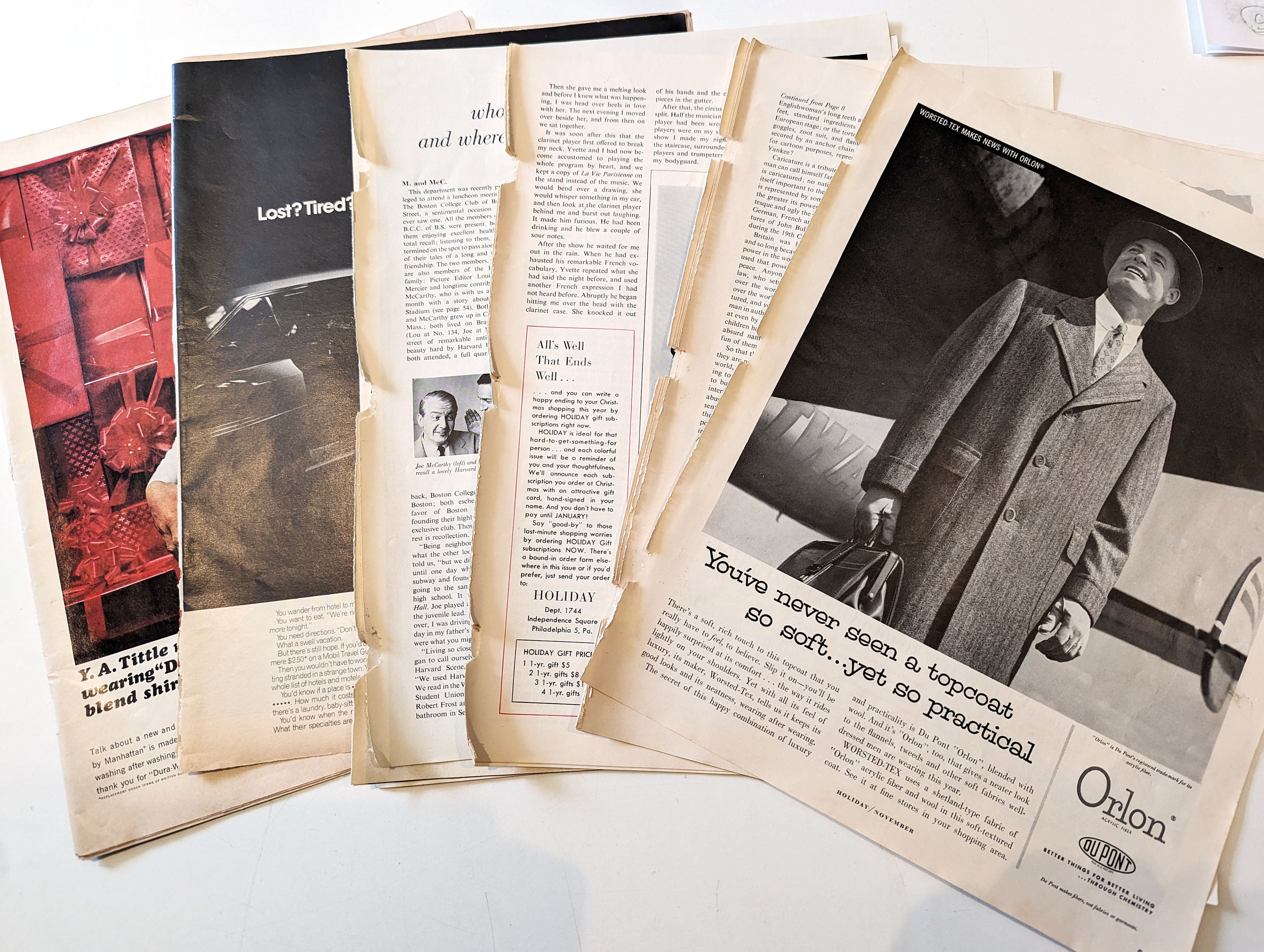 20 Vintage Magazine Pages 1940s 1950s, Actual Pages, Ephemera ...