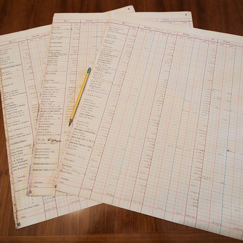 Handwritten Ledger - Etsy