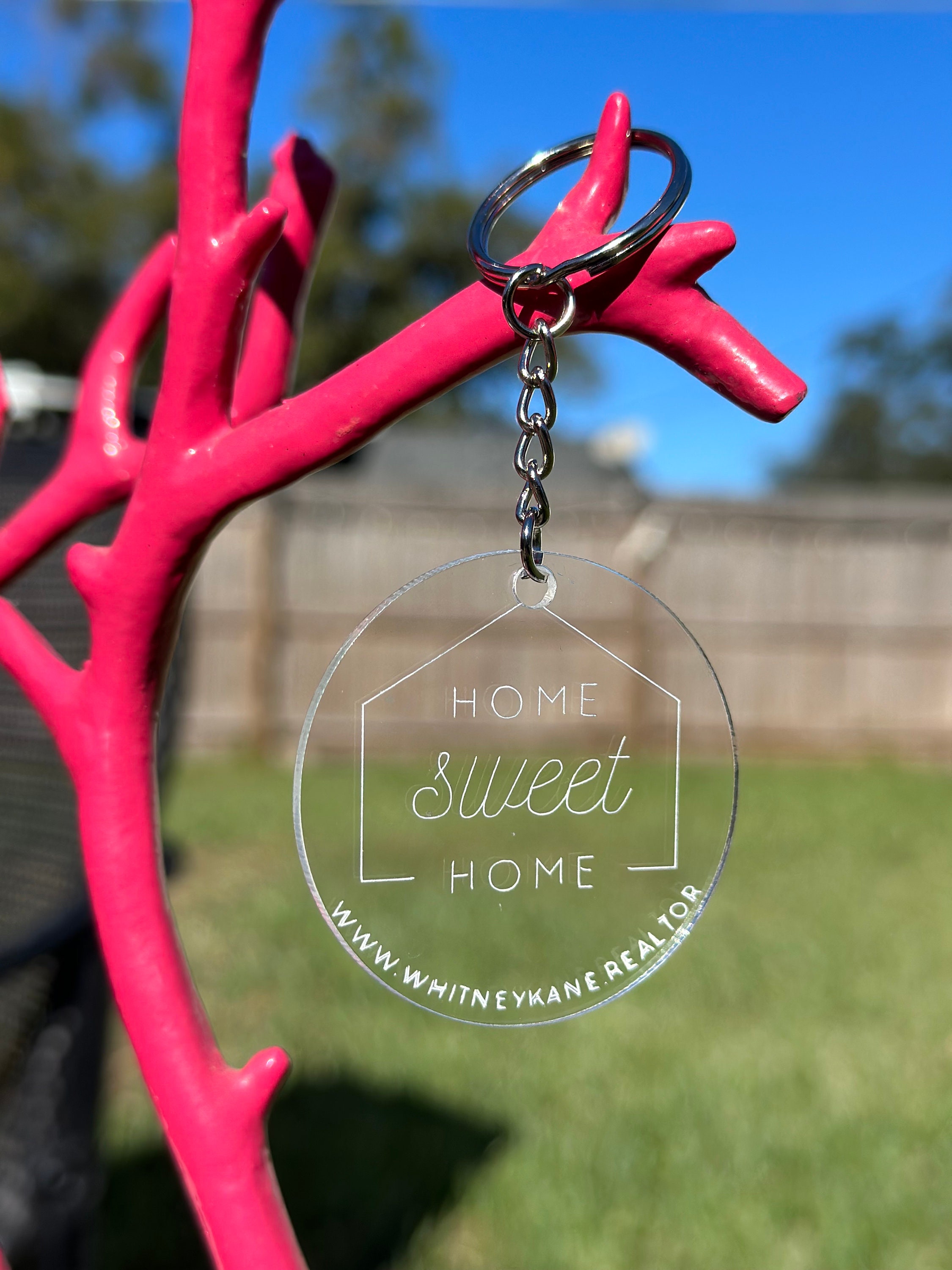 Custom Real Estate Agent Keychain new Homebuyer/ Housewarming/ Closing ...
