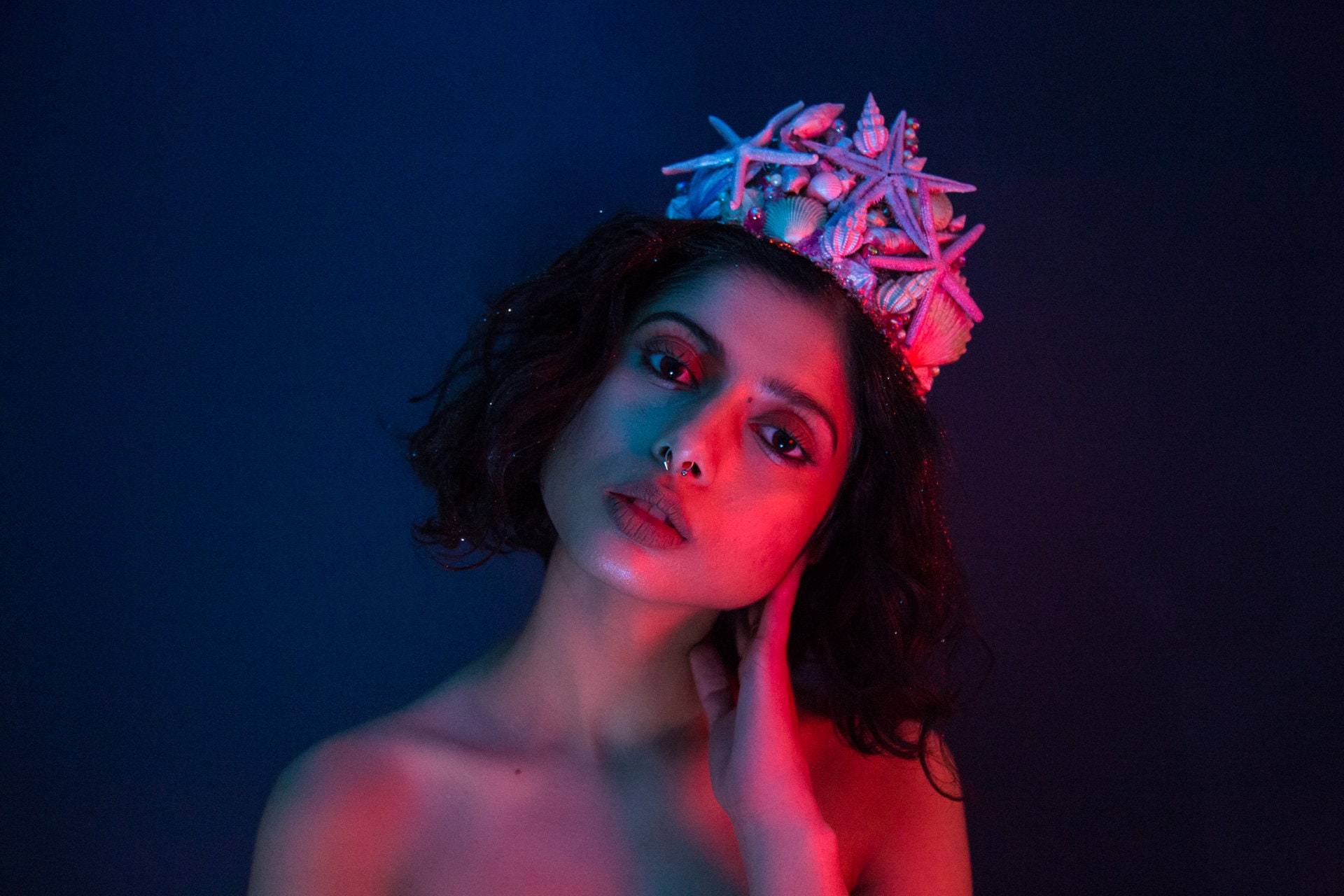 Mermaid Crown, Pink Crown, Mermaid Headdress, Under the Sea Theme, Pink ...