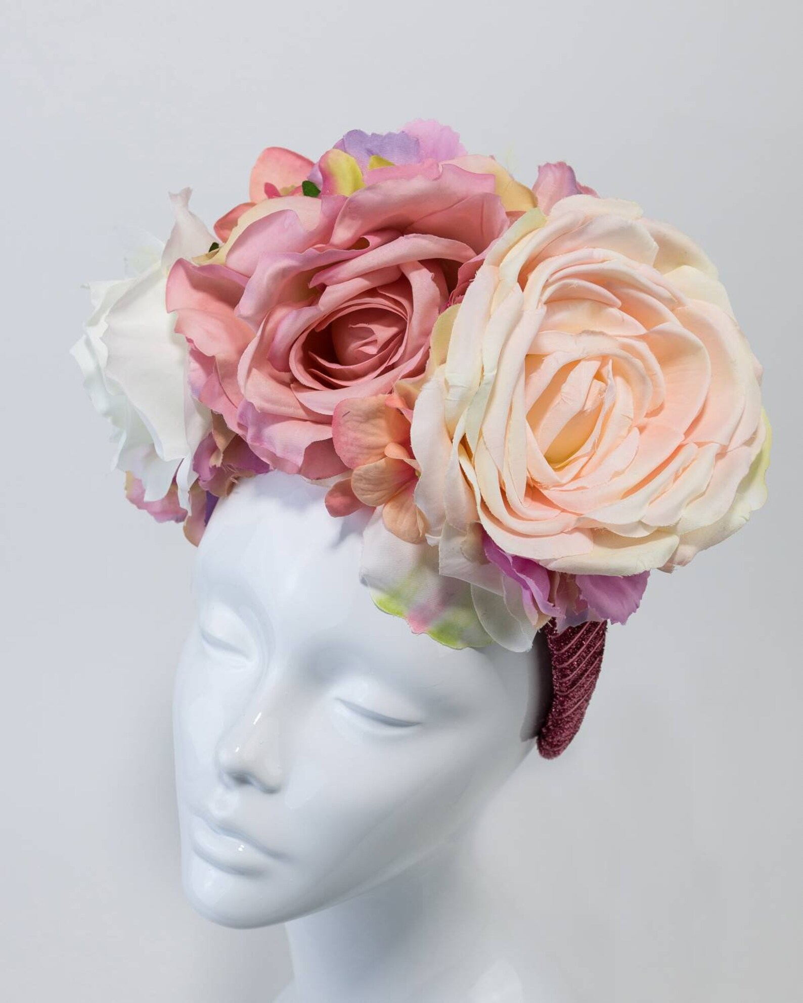 Midsummer Garden Flower Crown, Summer Rose Crown - Etsy