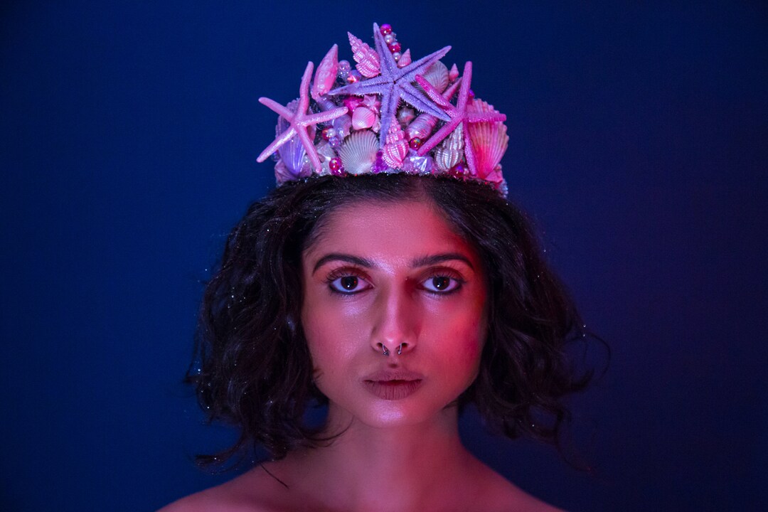 Mermaid Crown, Pink Crown, Mermaid Headdress, Under the Sea Theme, Pink ...