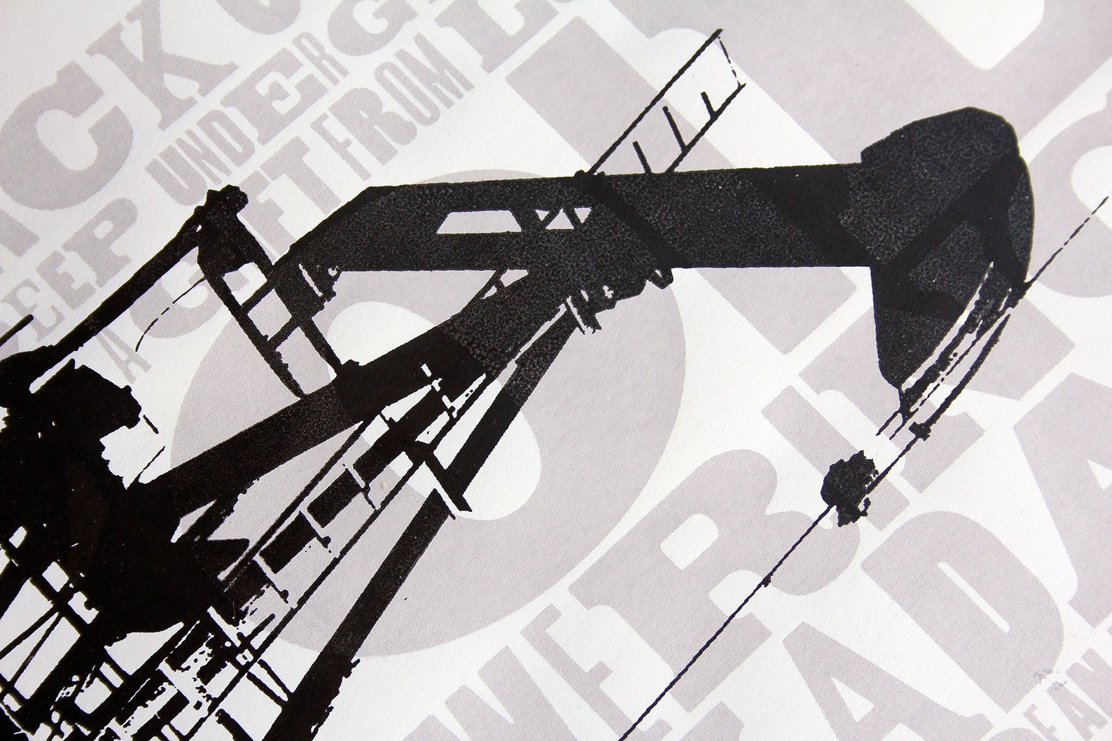 Pumpjack Signed and Numbered Silkscreen Print - Etsy