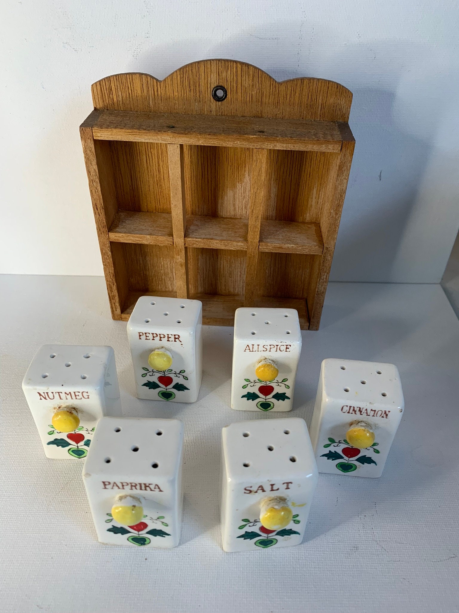 Spice Cabinet for Six Spices Small Spice Rack - Etsy