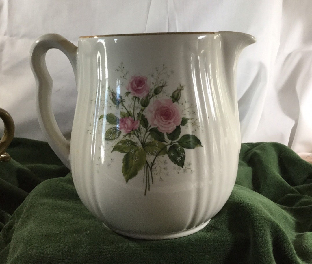 Halls Superior Quality Milk Pitcher, Water Pitcher, Heather Rose ...