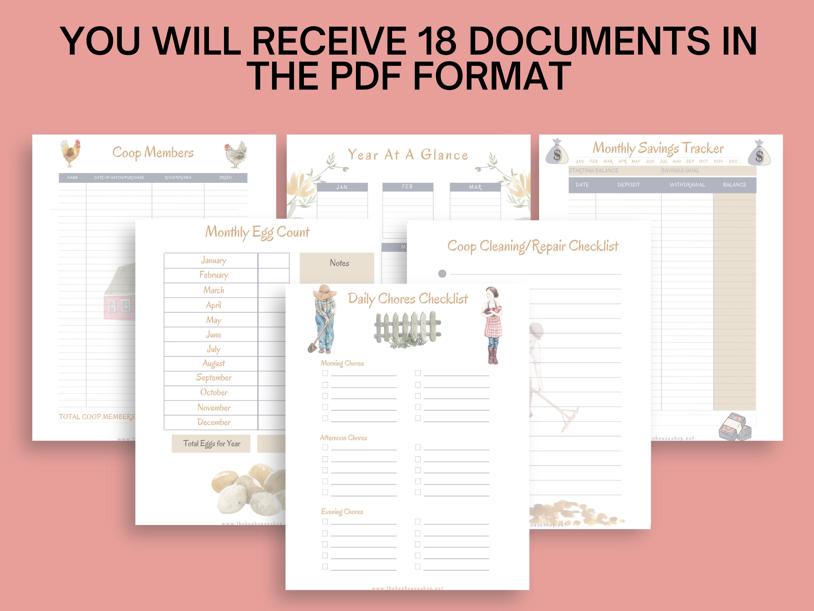 Printable Egg Sales Journal - Farm Life Planner - Egg Tracker ...