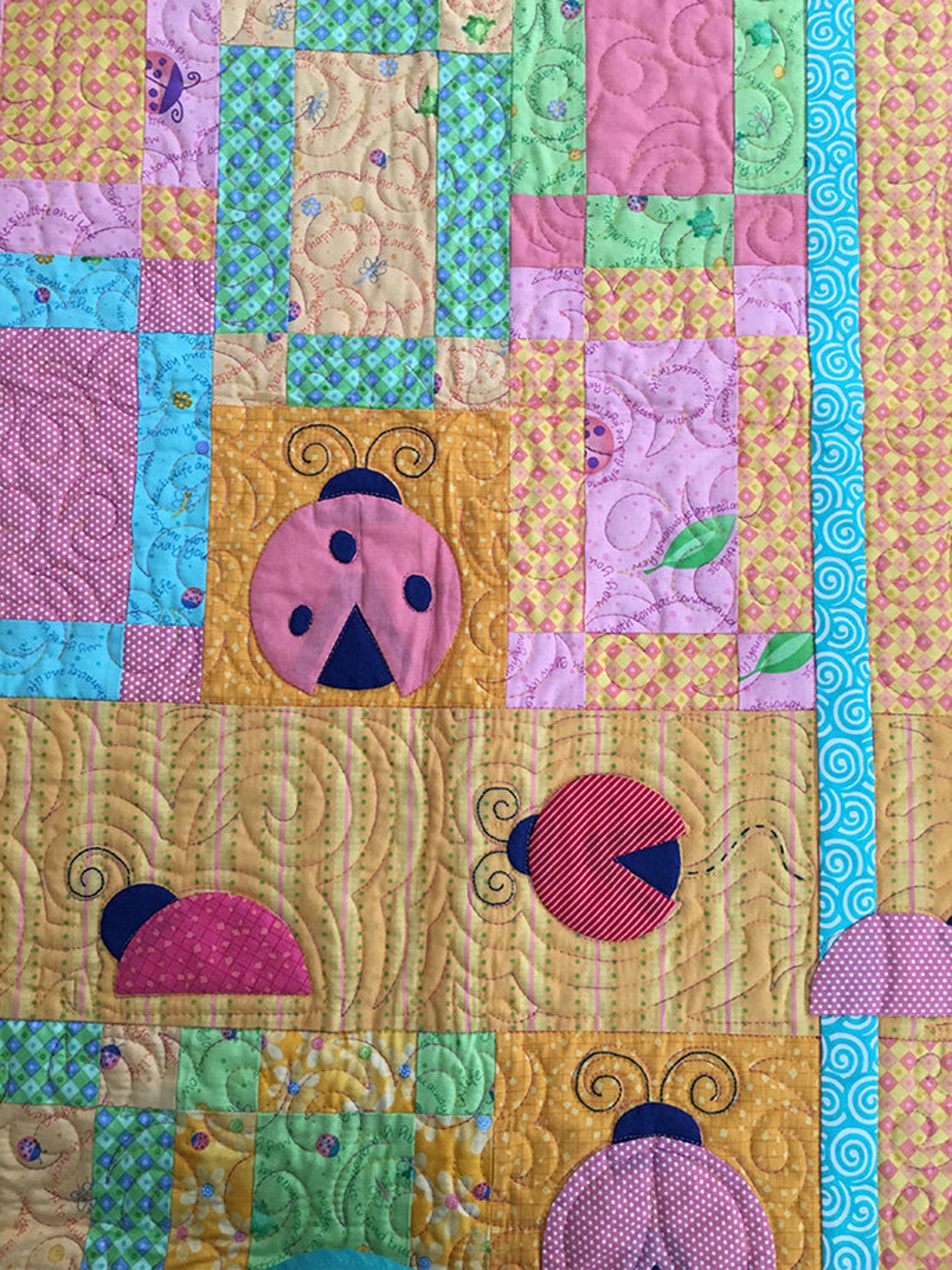 Lucky Ladybug PDF Quilt Pattern - Etsy