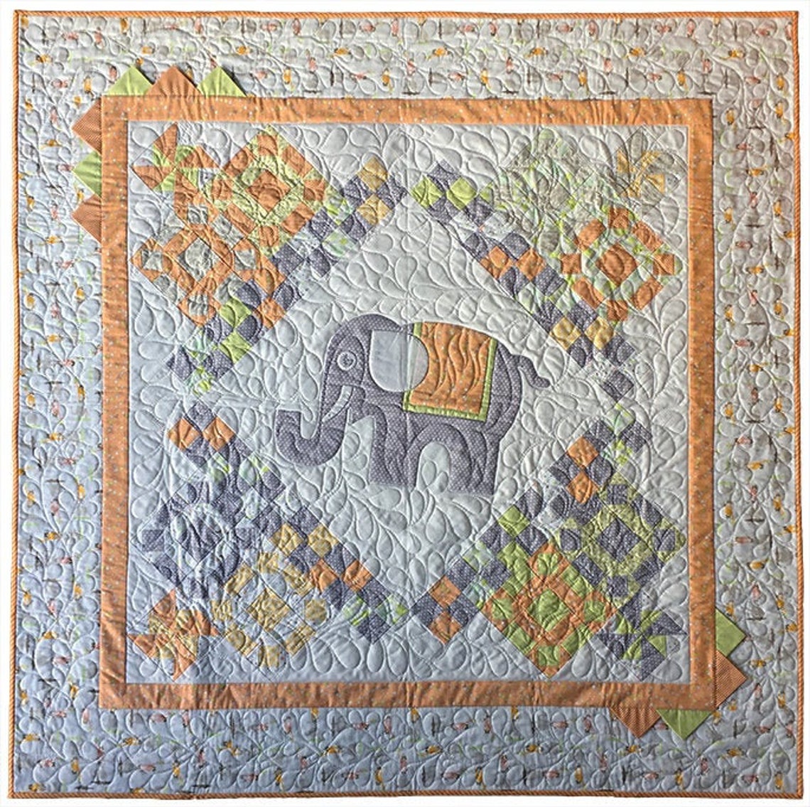 Baby Elephant Walkpdf Quilt Pattern - Etsy
