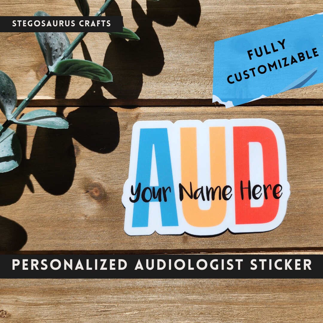 Personalized Audiologist Sheet of Stickers Includes Your Own Name ...