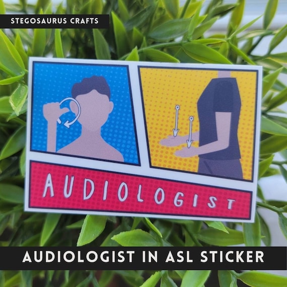 Audiology ASL Sticker Comic Strip With Audiologist in ASL - Etsy