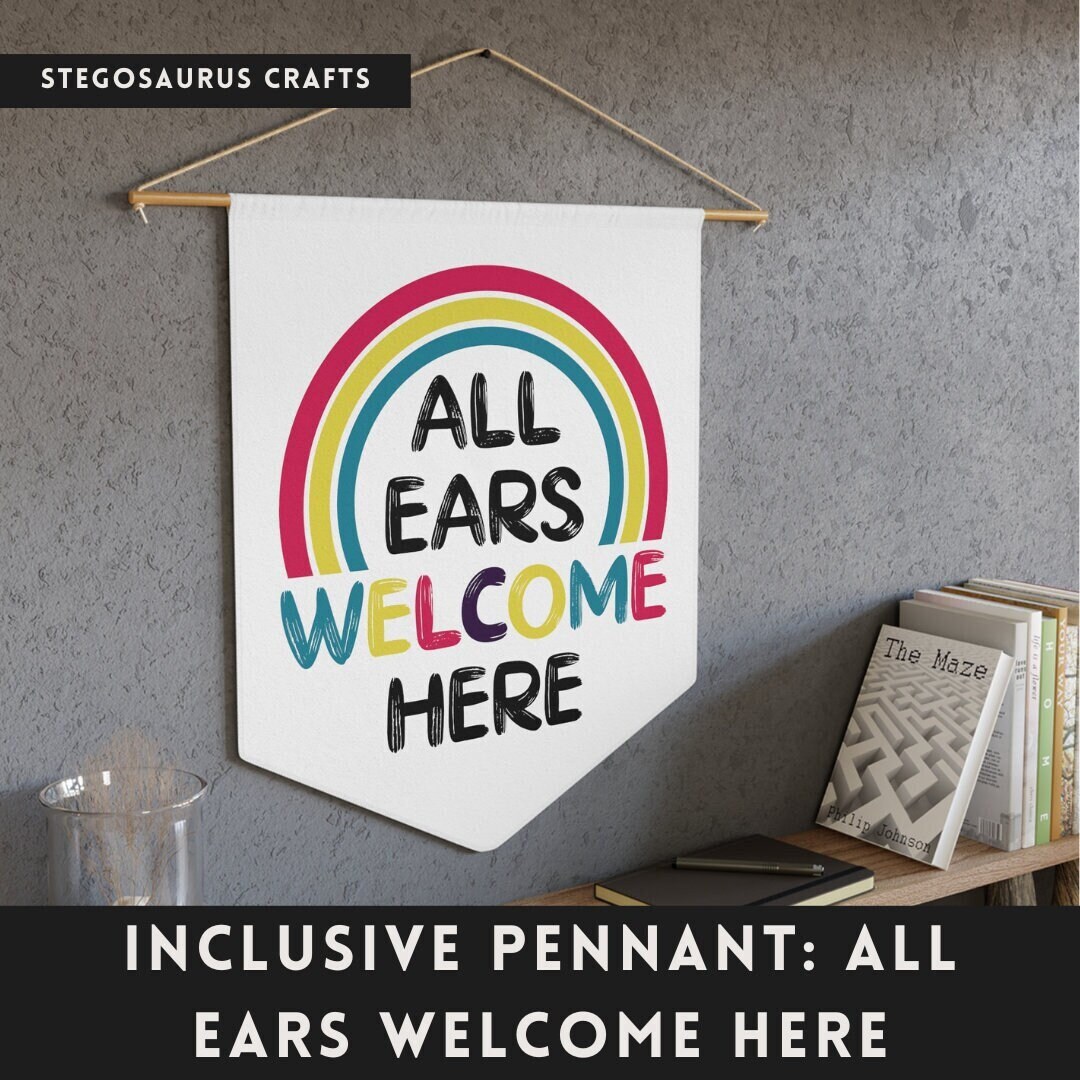 All Ears Welcome Here Inclusive Pennant Decor for Classroom - Etsy