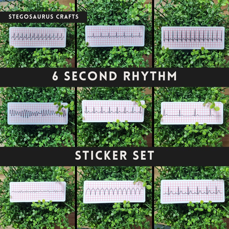 Ekg Stickers - Etsy