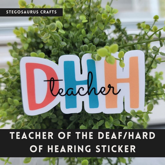 Teacher of the Deaf/hard of Hearing Sticker - Etsy