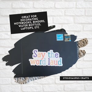 Say the Word Laud Sticker - Audiology Word Recognition Testing Humor ...