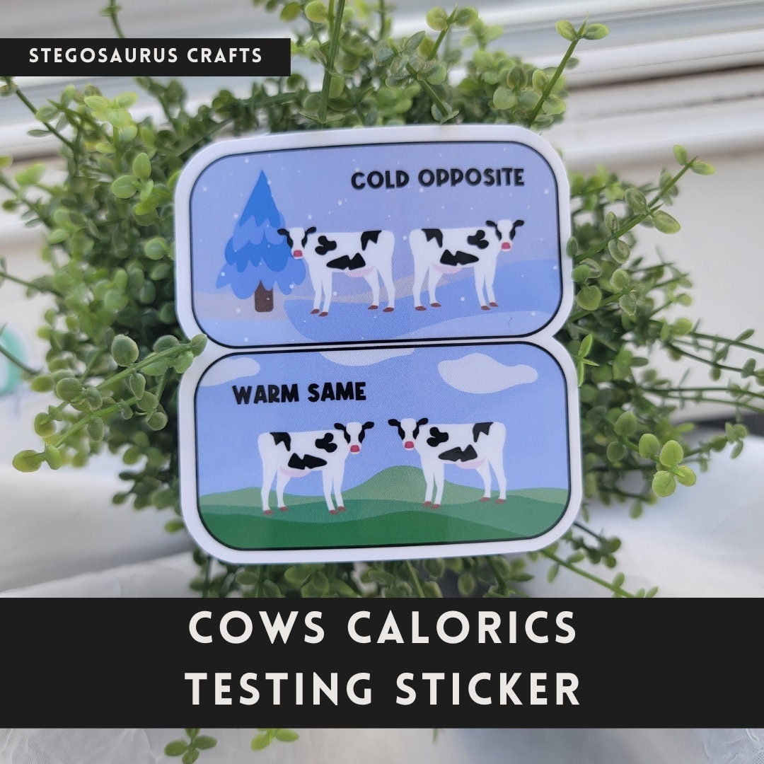 COWS (cold Opposite Warm Same) Vestibular Sticker - Balance Calorics ...