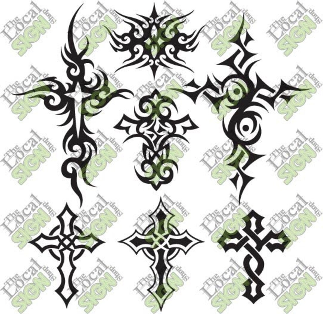 Vector - Tribal Cross - Digital Download - Etsy