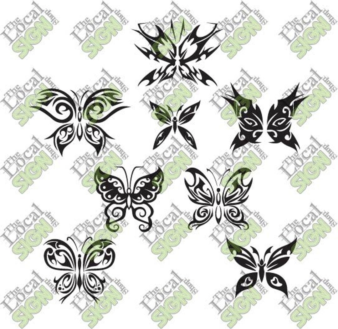 Vector - Tribal Butterfly - Digital Download - Etsy