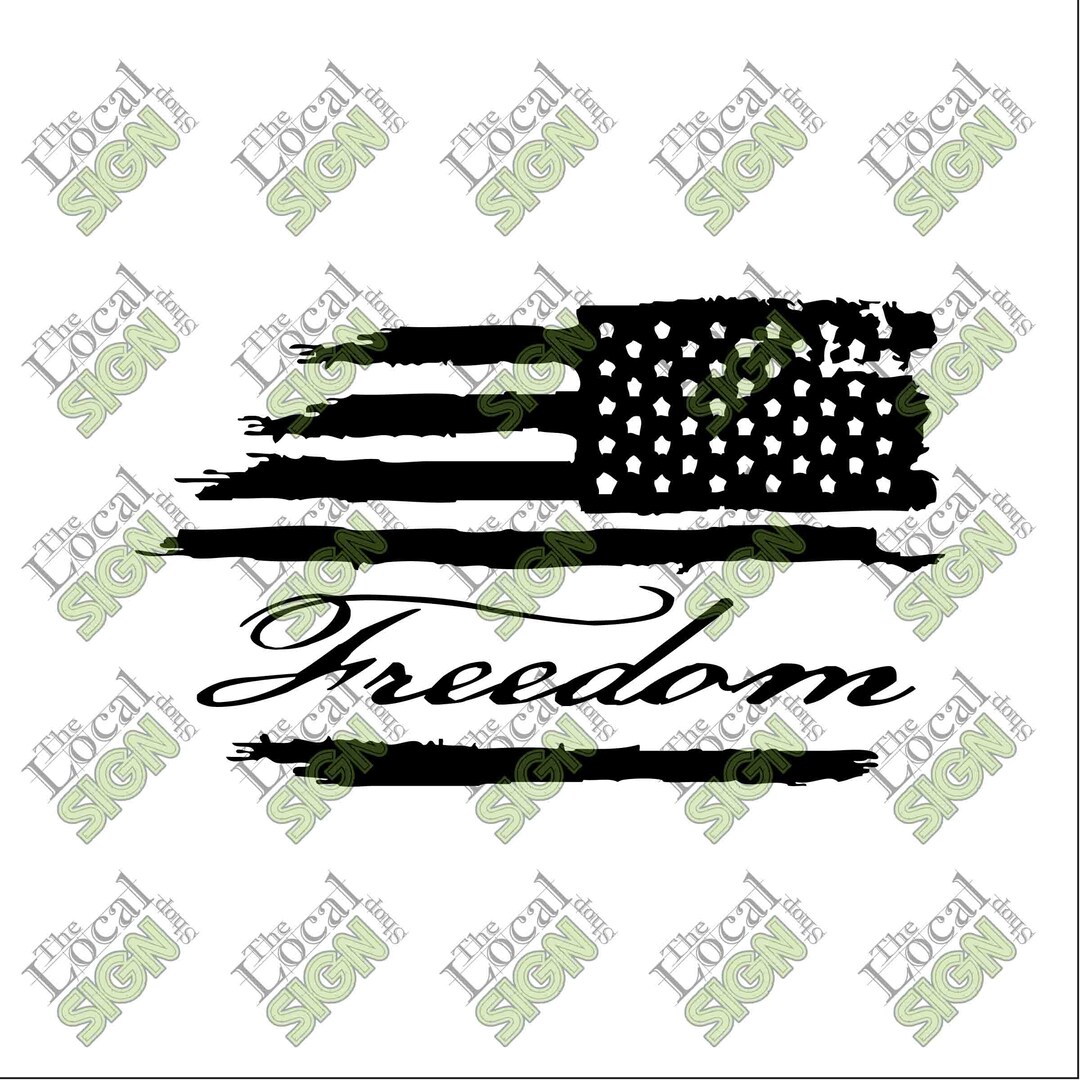 Vector - Freedom Flag - Digital Download - Etsy
