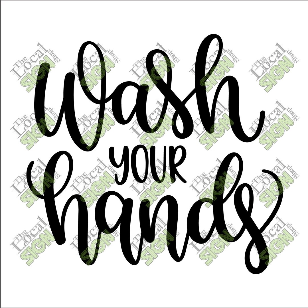 Vector - Wash Your Hands - Digital Download - Etsy