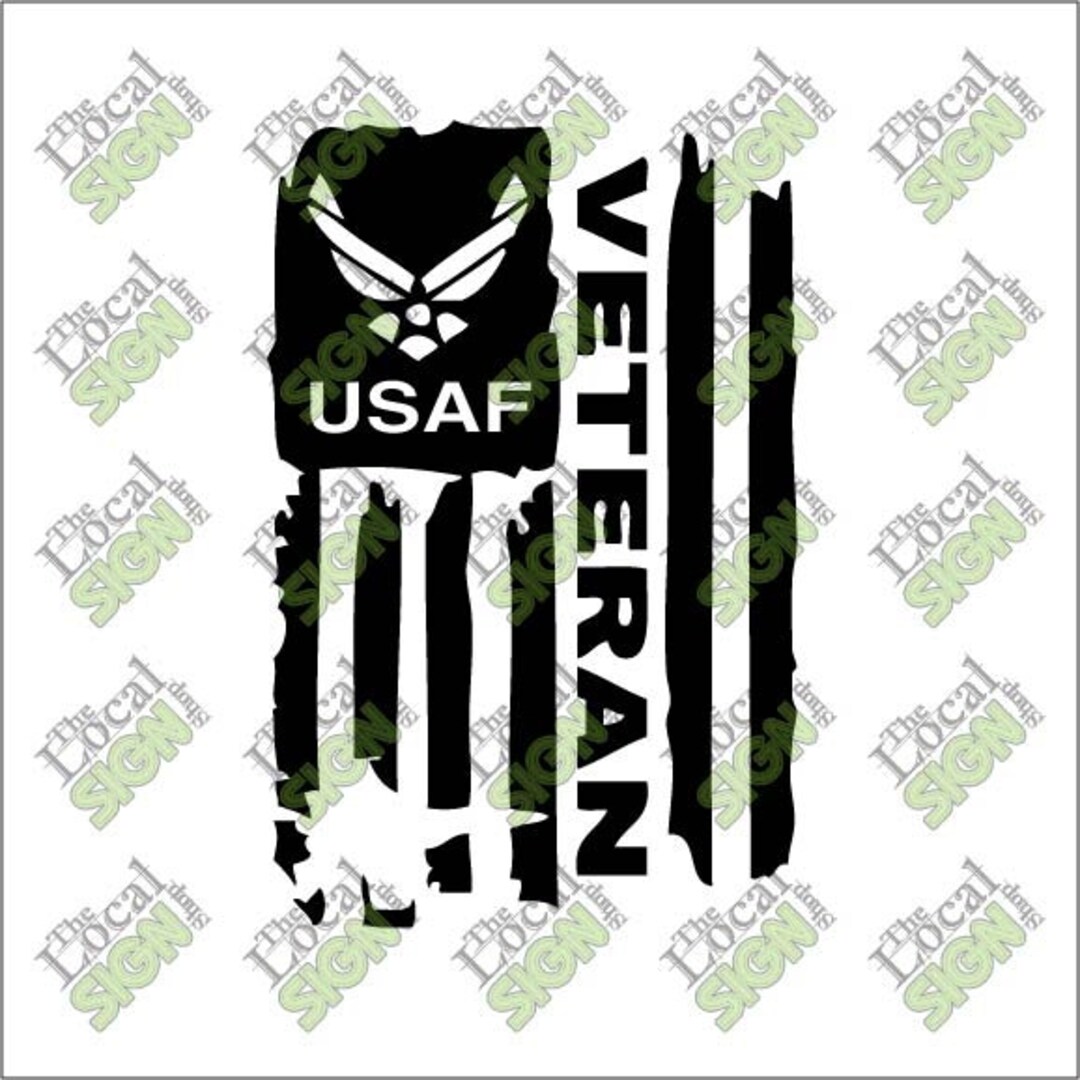 Vector - USAF Veteran Flag - Digital Download - Etsy