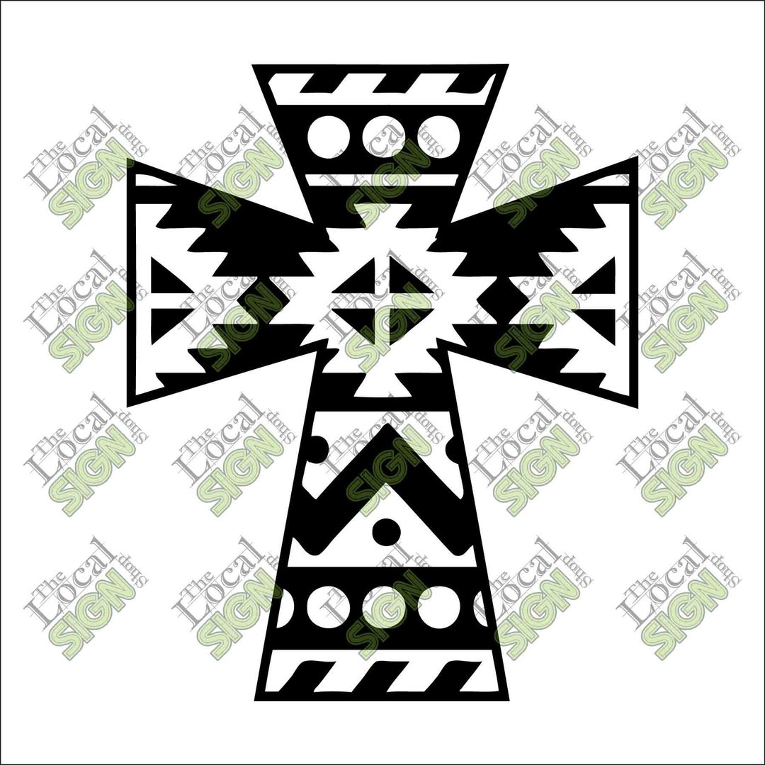 Vector - Aztec Cross - Digital Download - Etsy