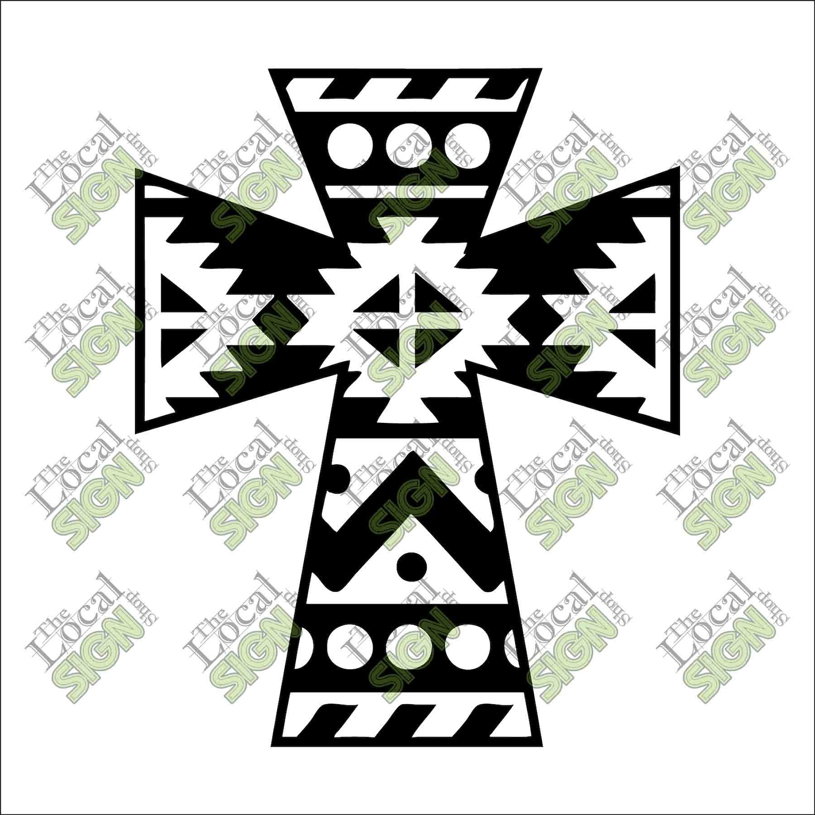 Vector - Aztec Cross - Digital Download - Etsy