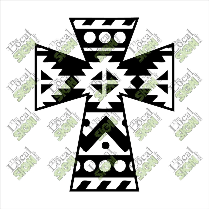 Vector - Aztec Cross - Digital Download - Etsy