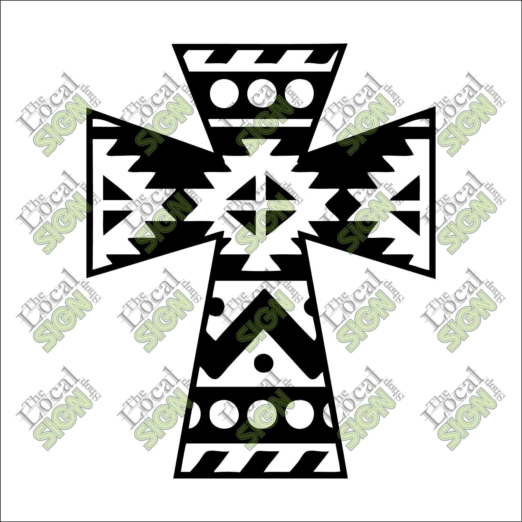 Vector - Aztec Cross - Digital Download - Etsy