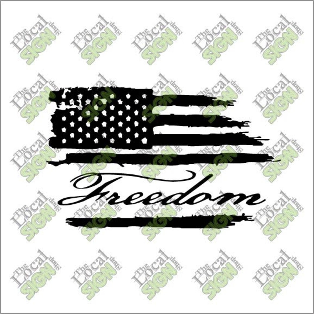 Vector - Freedom American Flag - Digital Download - Etsy