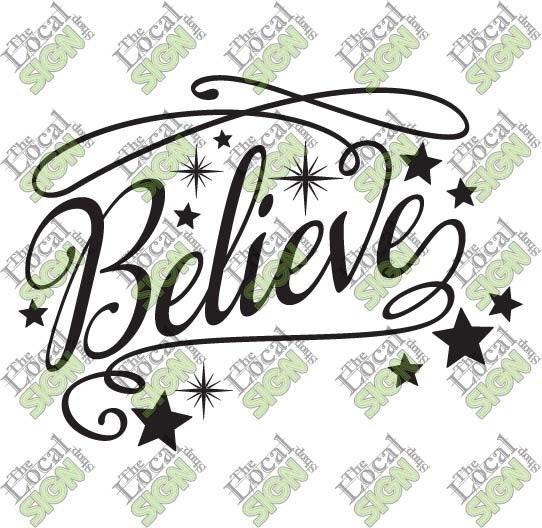 Vector Believe Digital Download - Etsy