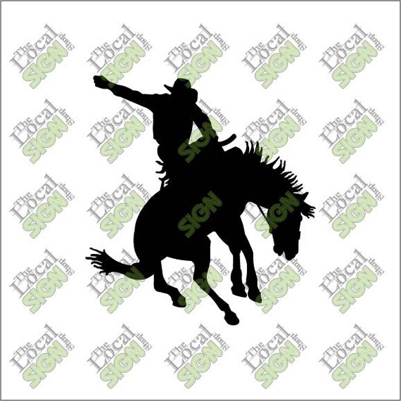 Vector Bronc Rider Digital Download - Etsy