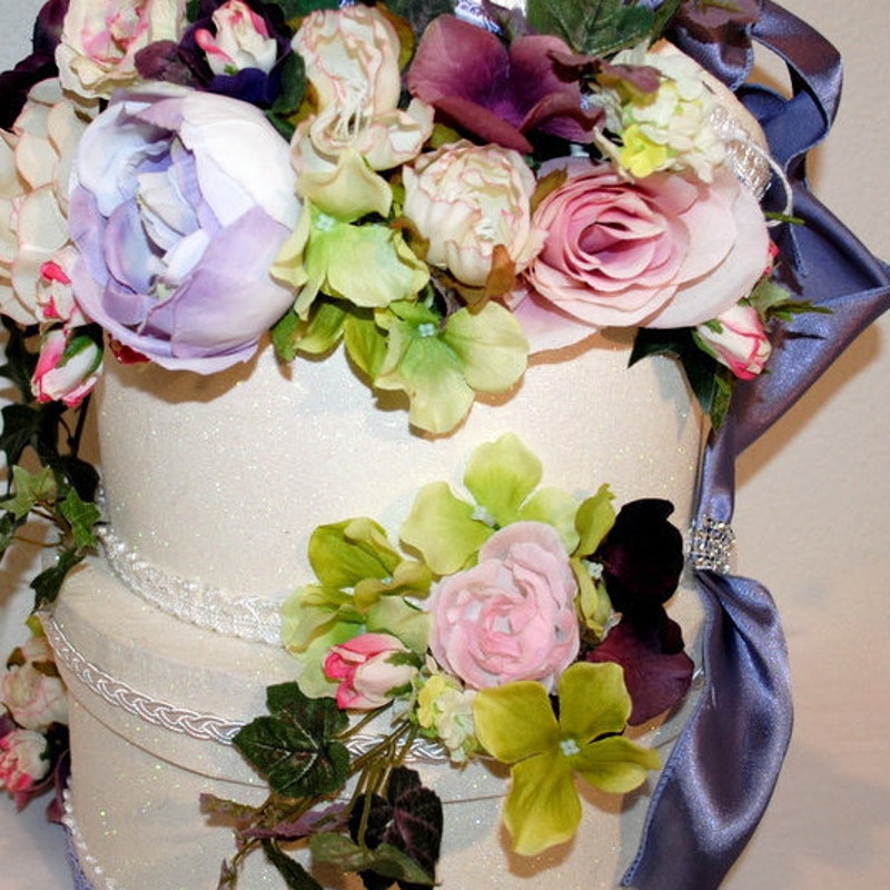 Purple Wedding Card Box - Etsy