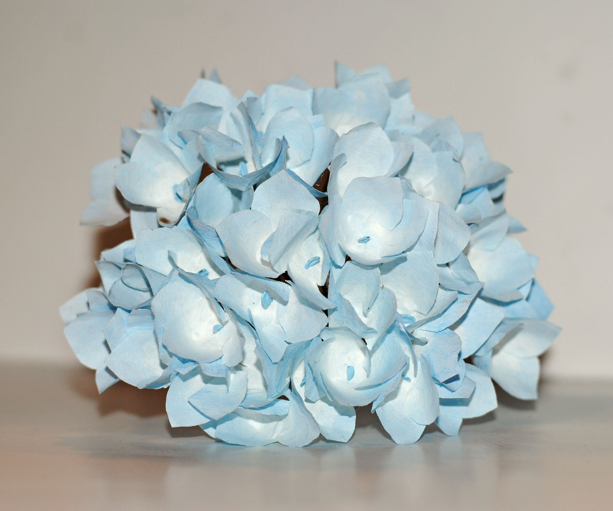 Paper Hydrangea Blue Hydrangeas Handmade Single Stem - Etsy