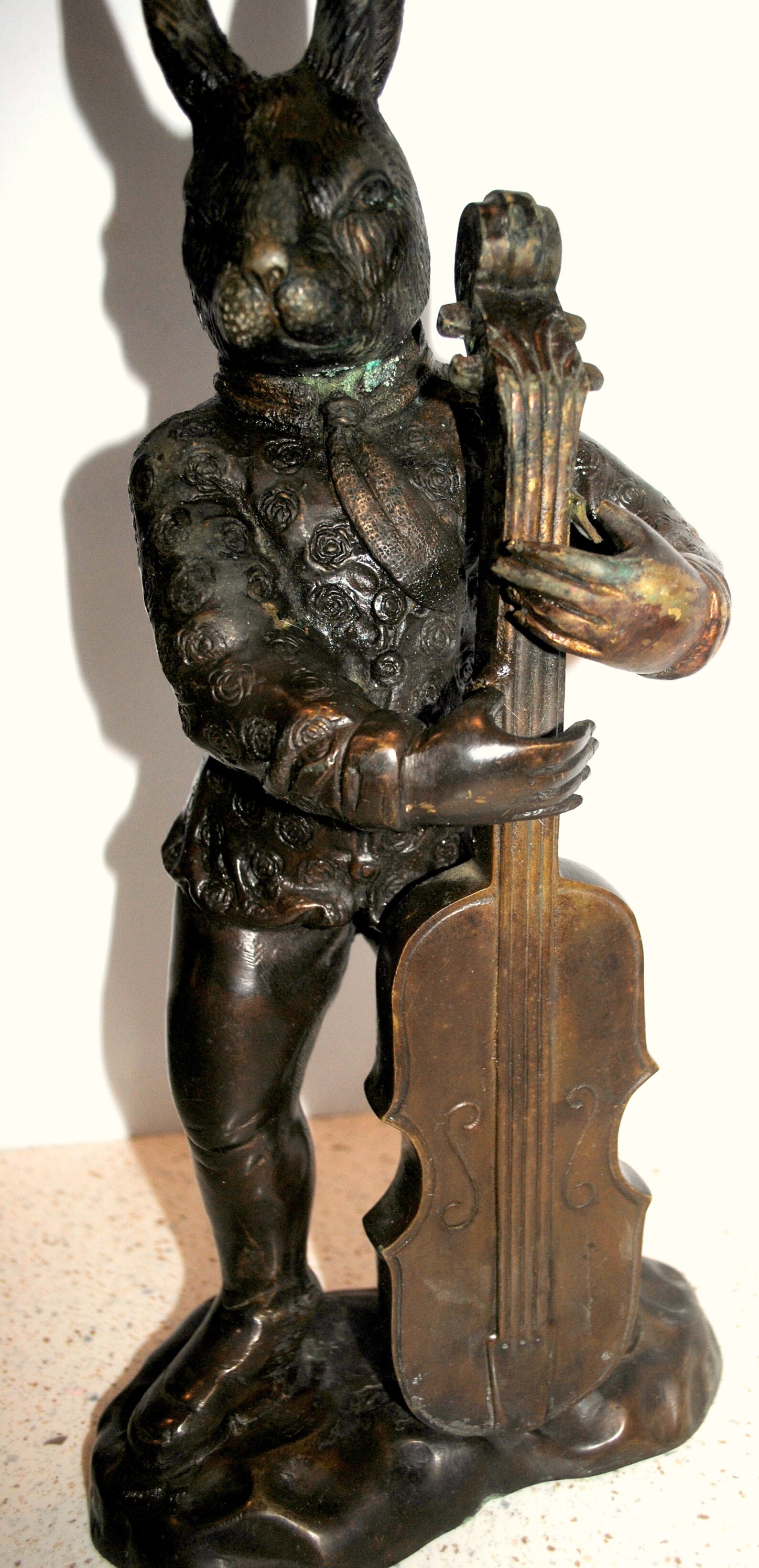 Bronze Rabbit Playing Cello Rare Bronze Rabbit Sculpture - Etsy